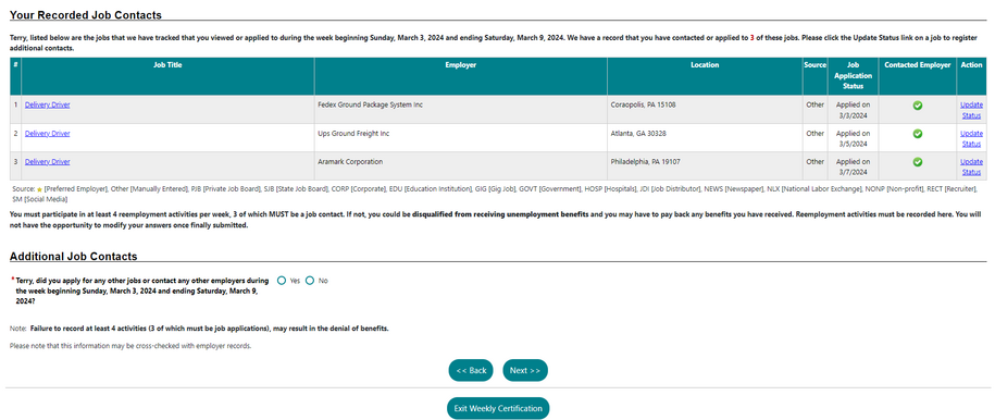 Complete My Weekly Reemployment Activities | Iowa Workforce Development